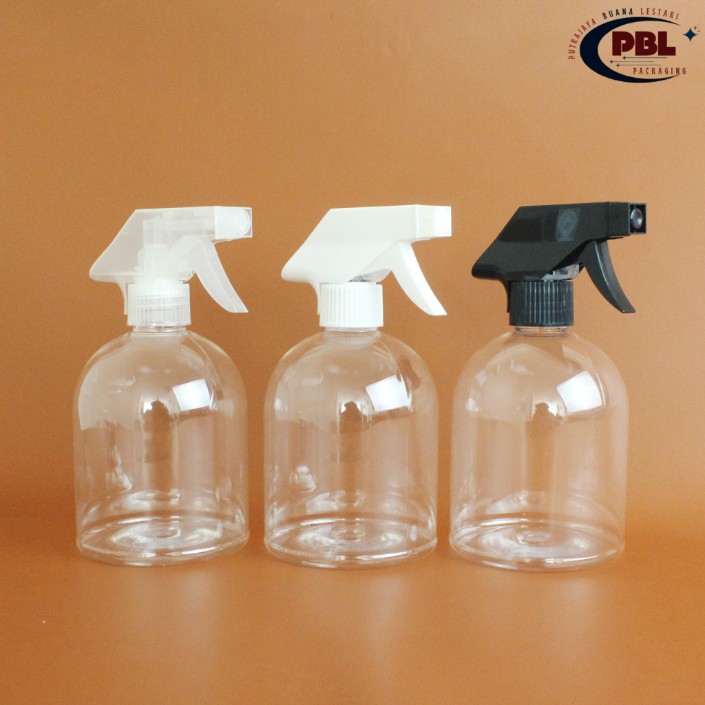 Jual Botol Kispray 500ml Natural / Botol Plastik Pet - Tutup Kispray Neck 28 / Botol Oval 500ml ...