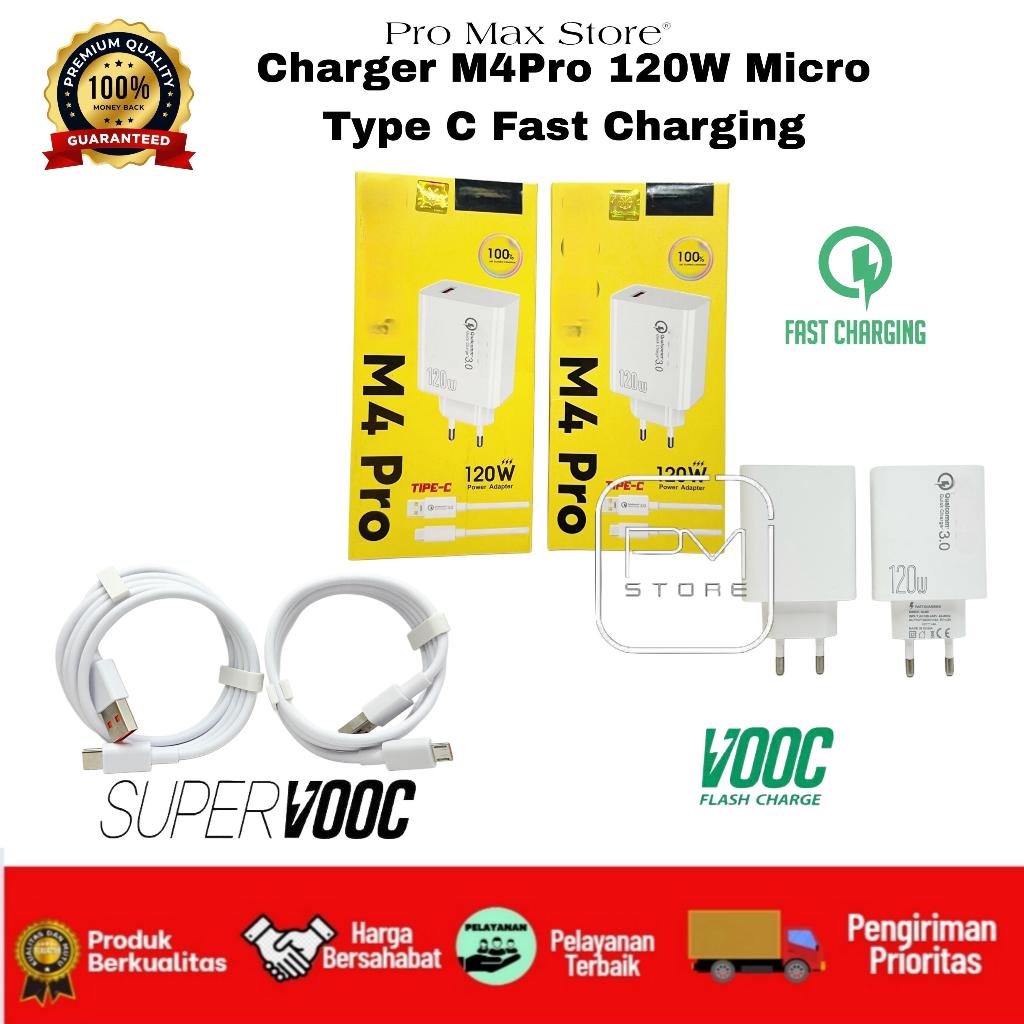 Jual PM - Charger Pocophone M4 Pro 120w Fast Charging Micro Dan Type C ...