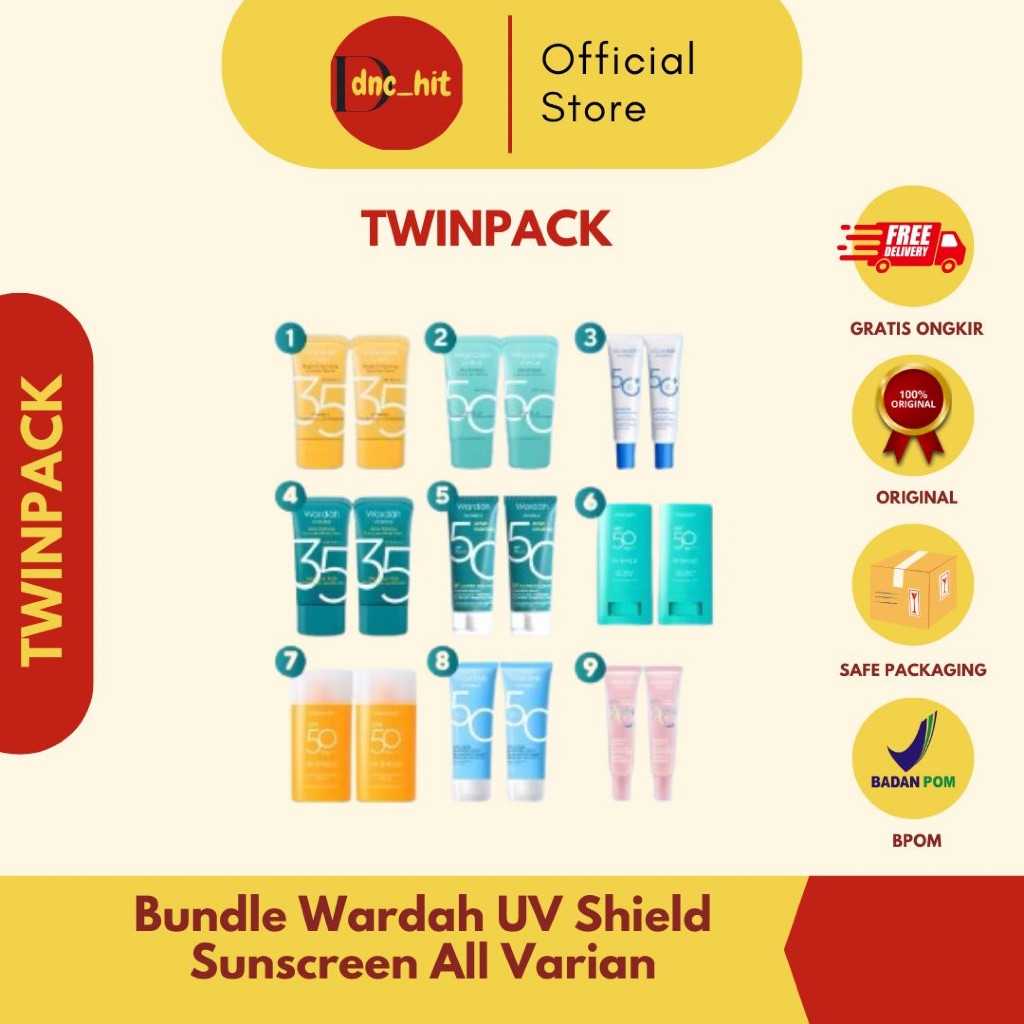 Jual [BUNDLE 2PCS] Wardah UV Shield Sunscreen All Varian | Shopee Indonesia