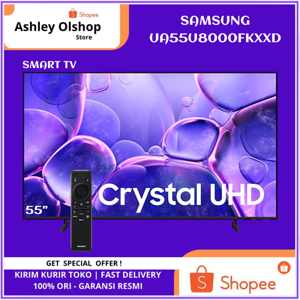 Jual TV Samsung 55 Inch U8000F Crystal UHD Samsung 55U8000F 4K Smart TV ...