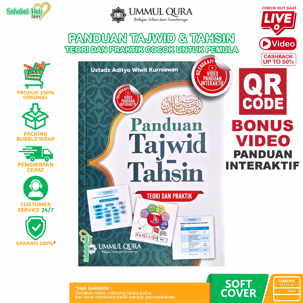 Jual Panduan Tajwid Tahsin Cocok Untuk Pemula Karya Ust Adityo Wiwit ...