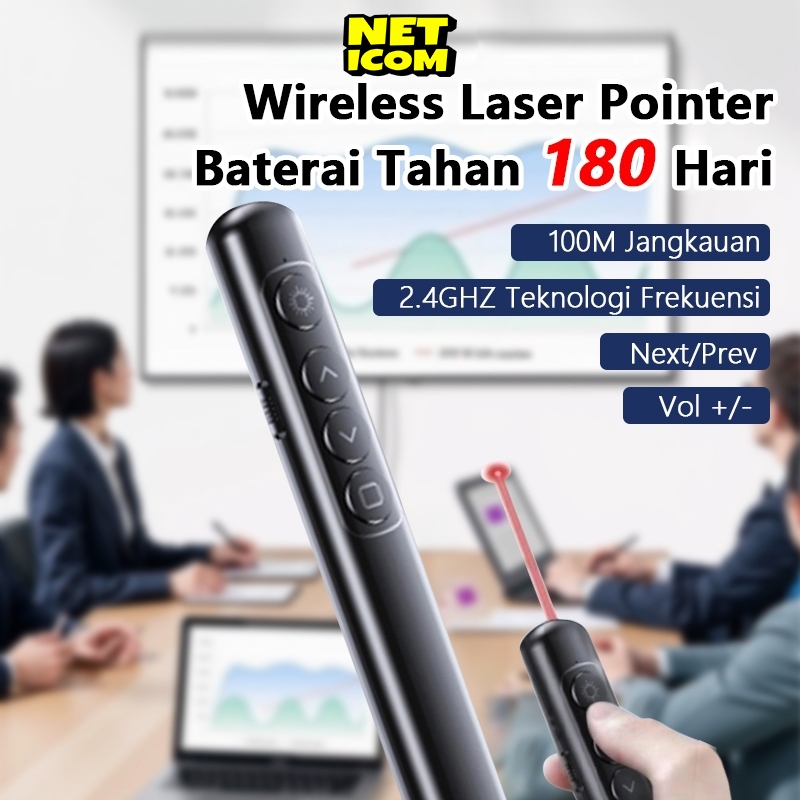 Jual S9 Wireless Laser Pointer Presentasi 100M Untuk Presentasi ...