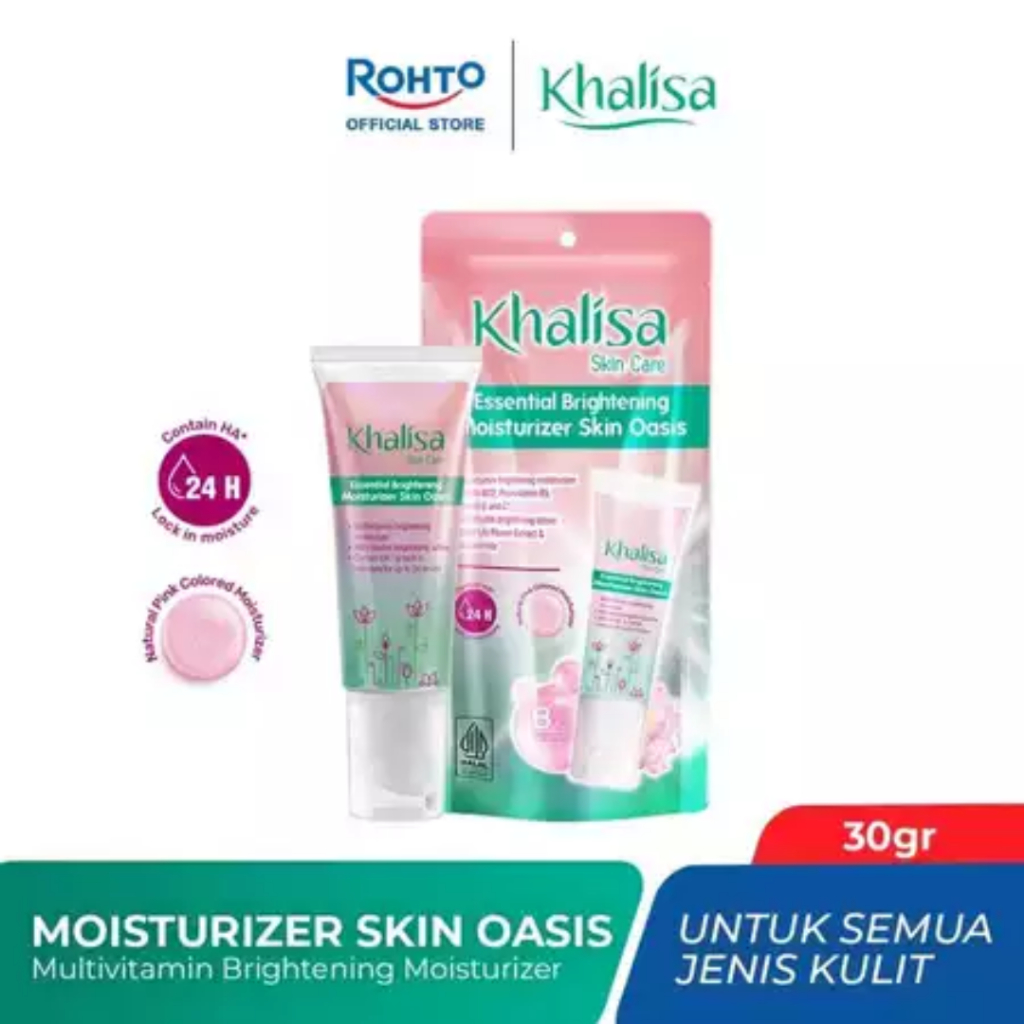 Jual Khalisa Essential Brightening Moisturizer Oasis for Skin 30 gr ...