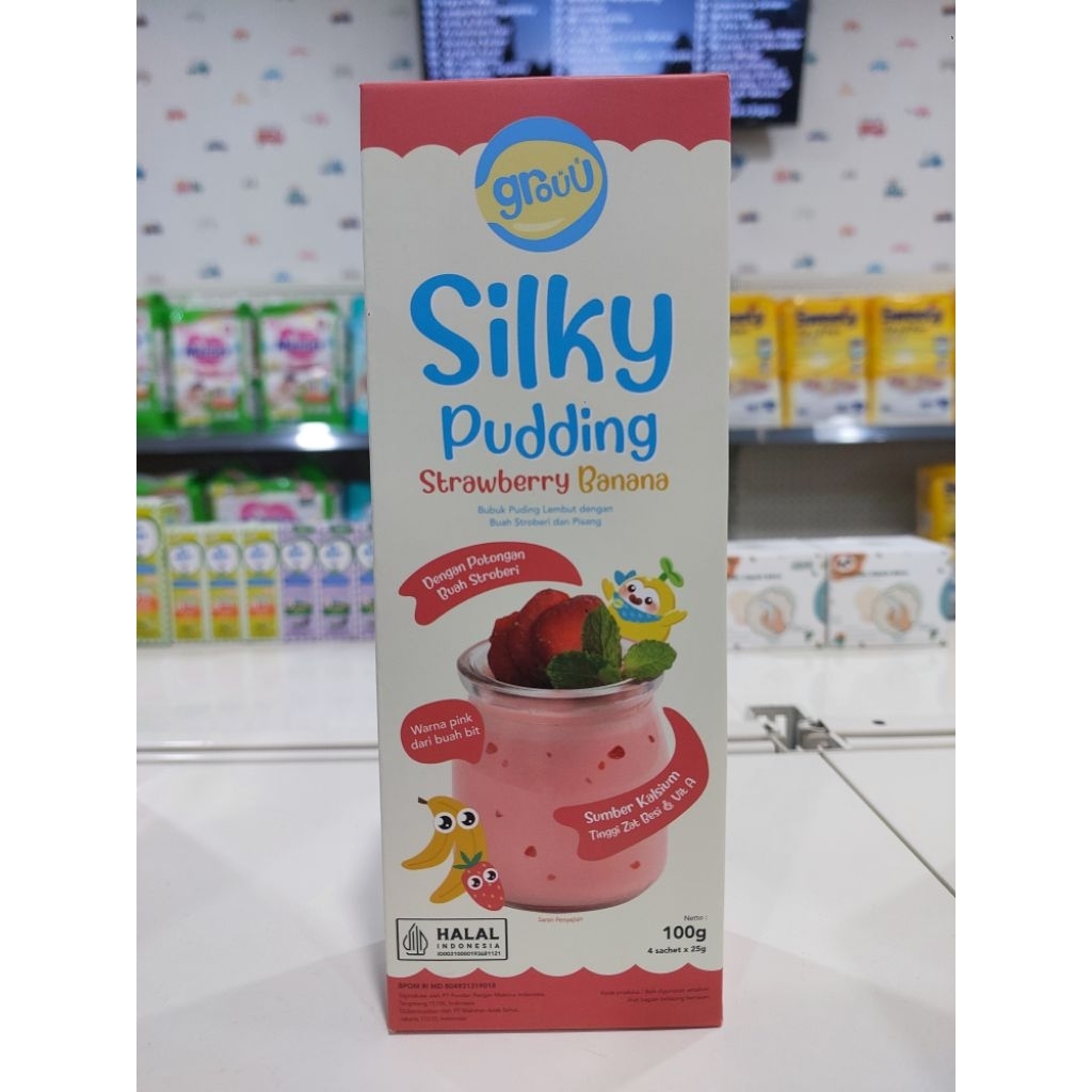 Jual Silky Pudding Strawberry Banana 100gr – Puding Lembut Rasa ...