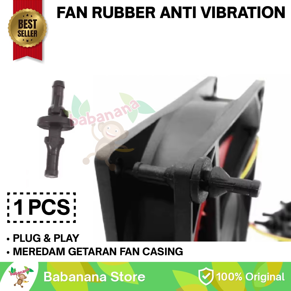Jual Fan Rubber Mini Anti Vibration Karet Fan Pc Mount PC Case Casing ...
