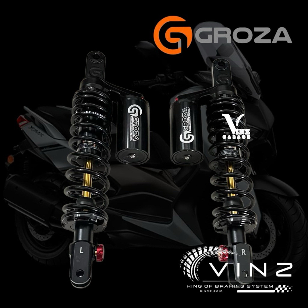 Jual Shock Yamaha Xmax Black Series By Groza EF Series // Shock Groza ...