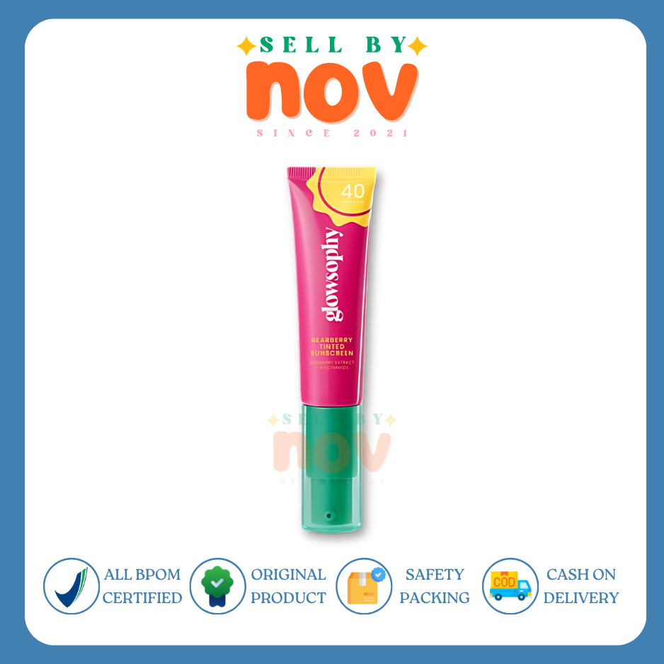 Jual Glowsophy bearberry tinted tone up sunscreen SPF 40 PA+++ 30 ml ...
