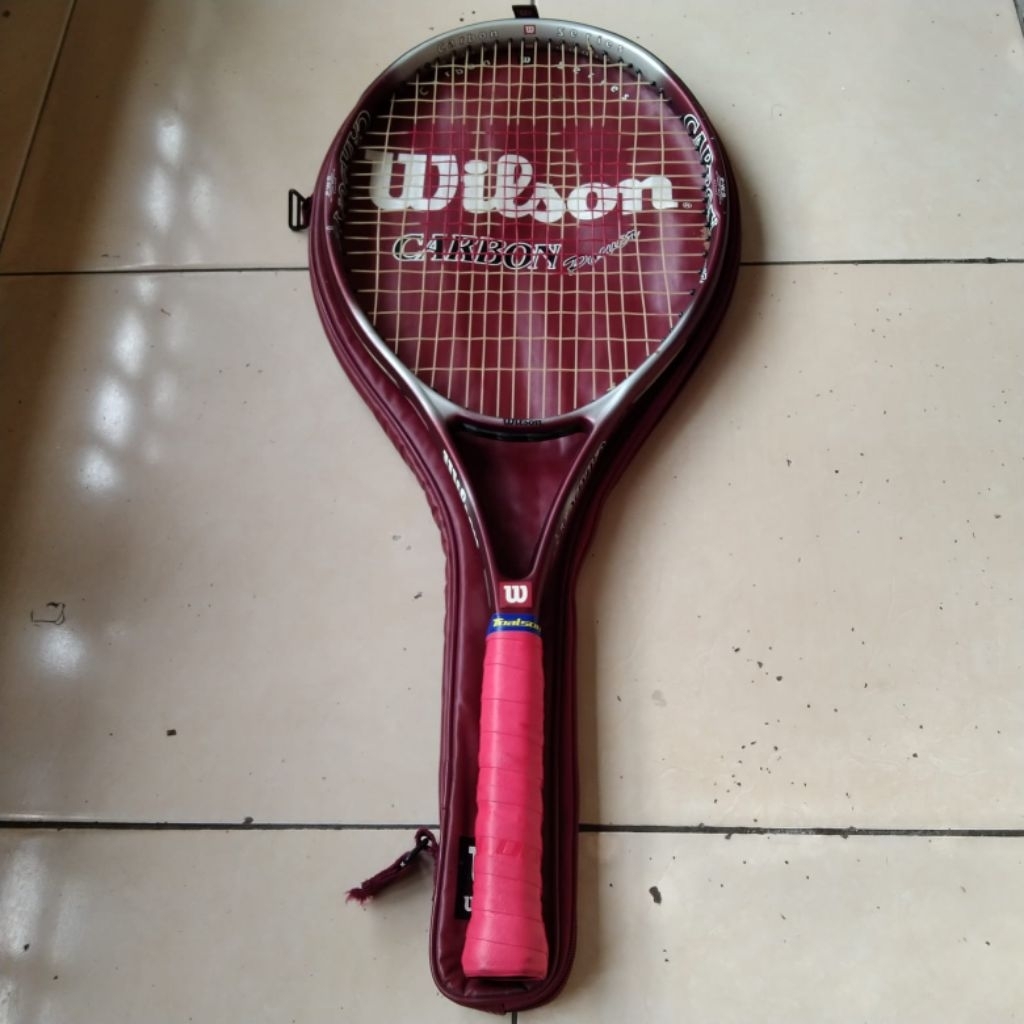 Jual Raket tenis wilson carbon power original mulus | Shopee Indonesia