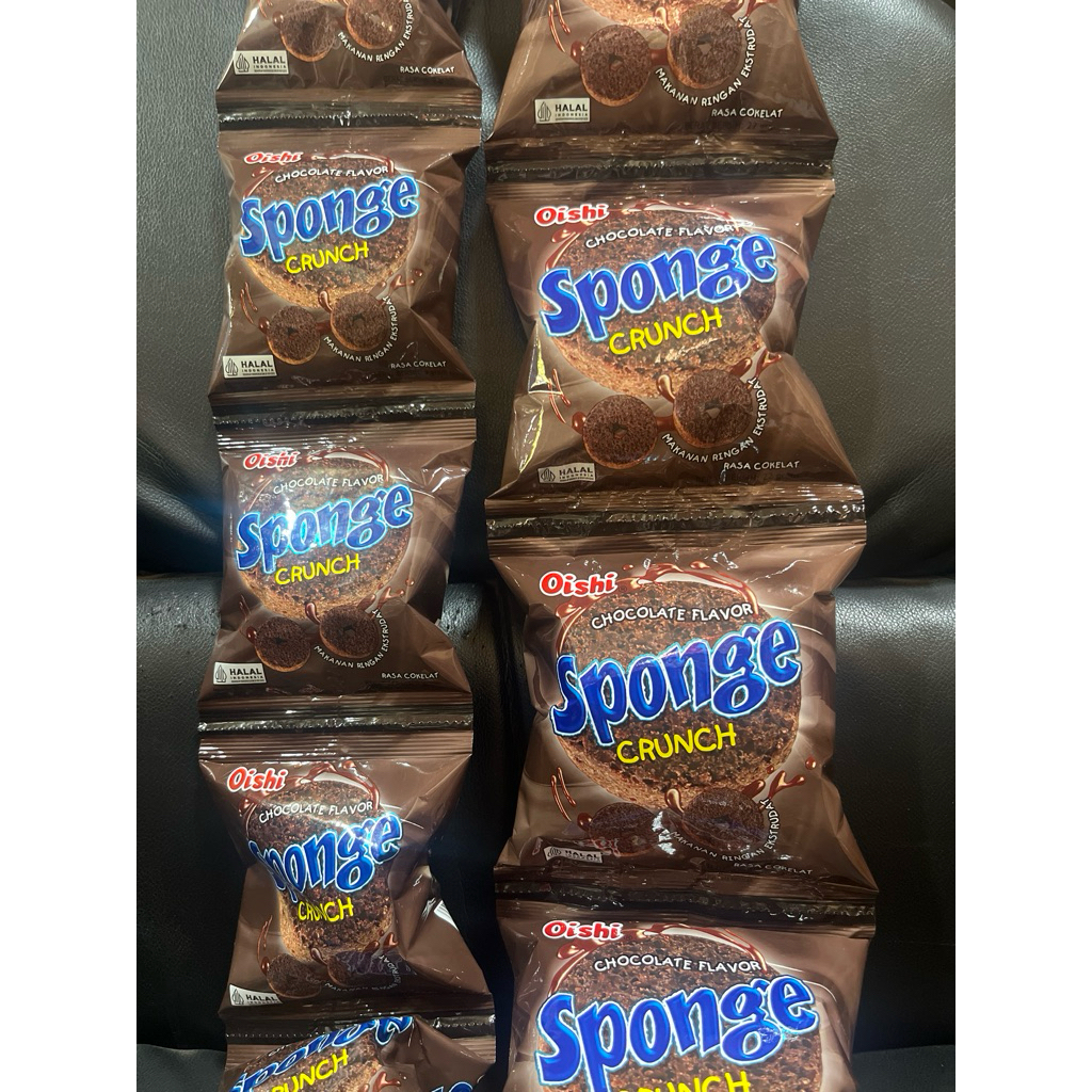 Jual Oishi Sponge Crunch Coklat (Perpak Isi 10 Bungkus) | Shopee Indonesia