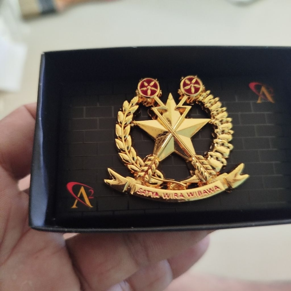 Jual brevet luxsury wing chk gold satya wira wibawa hukum tni ad ...