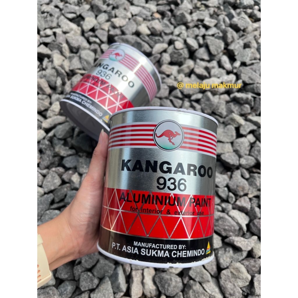 Jual KANGAROO CAT kangguru silver Alumunium ENAMEL PAINT | Shopee Indonesia