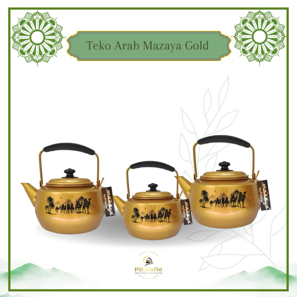 Jual TEKO ARAB MAZAYA GOLD / ARABIA KETTLE | Shopee Indonesia