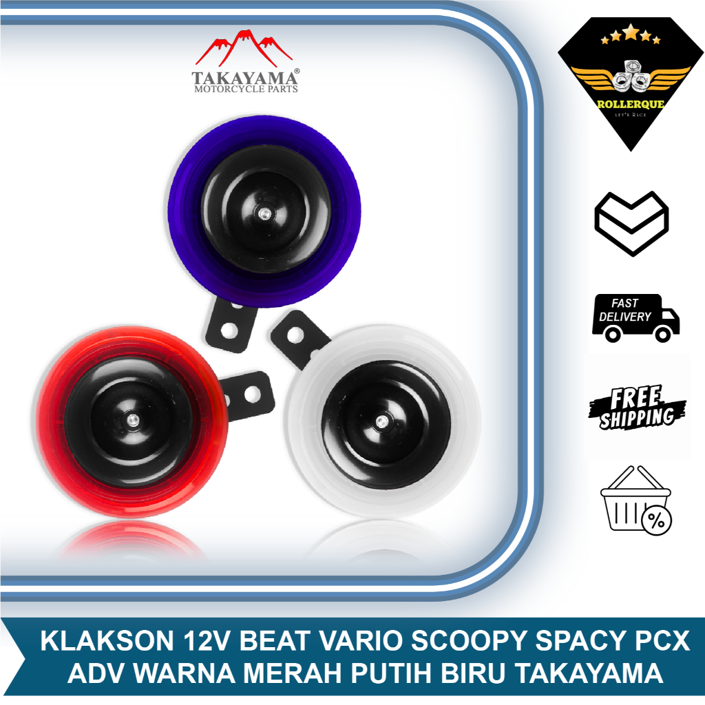 Jual Klakson Motor LED Universal Beat Vario Genio Scoopy PCX ADV Spacy ...