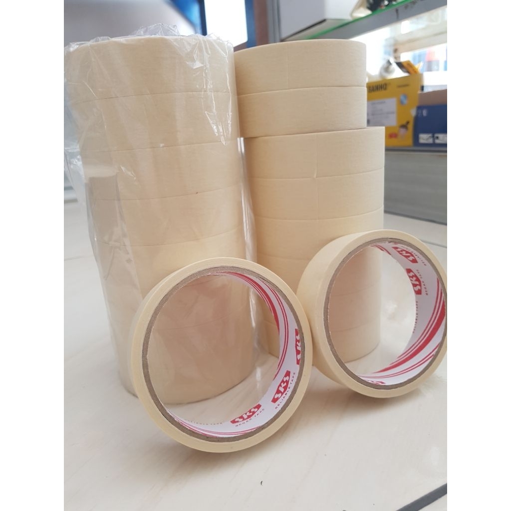 Jual Lakban Kertas/ masking Tape 24mm×15m | Shopee Indonesia