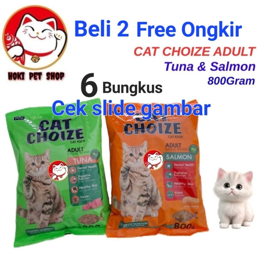 Jual CAT CHOIZE ADULT ISI 6 BUNGKUS ( 1 BUNGKUS BERAT 800 GRAM ...