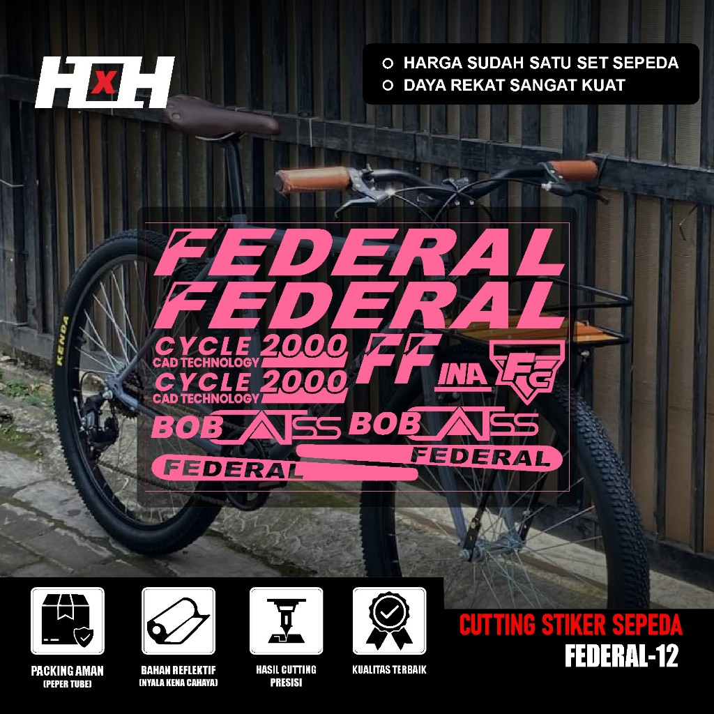 Jual COD Cutting Sticker Sepeda FEDERAL BOB Cat SS Stiker TORINO ...