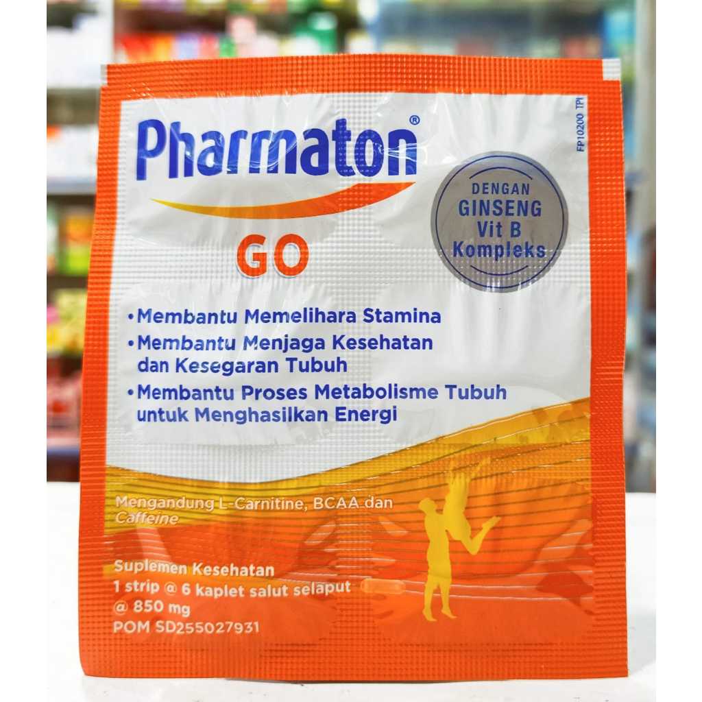 Jual PHARMATON GO 𝟏 𝐒𝐓𝐑𝐈𝐏 𝐈𝐒𝐈 𝟔 𝐊𝐀𝐏𝐋𝐄𝐓 - Memelihara Stamina dan ...