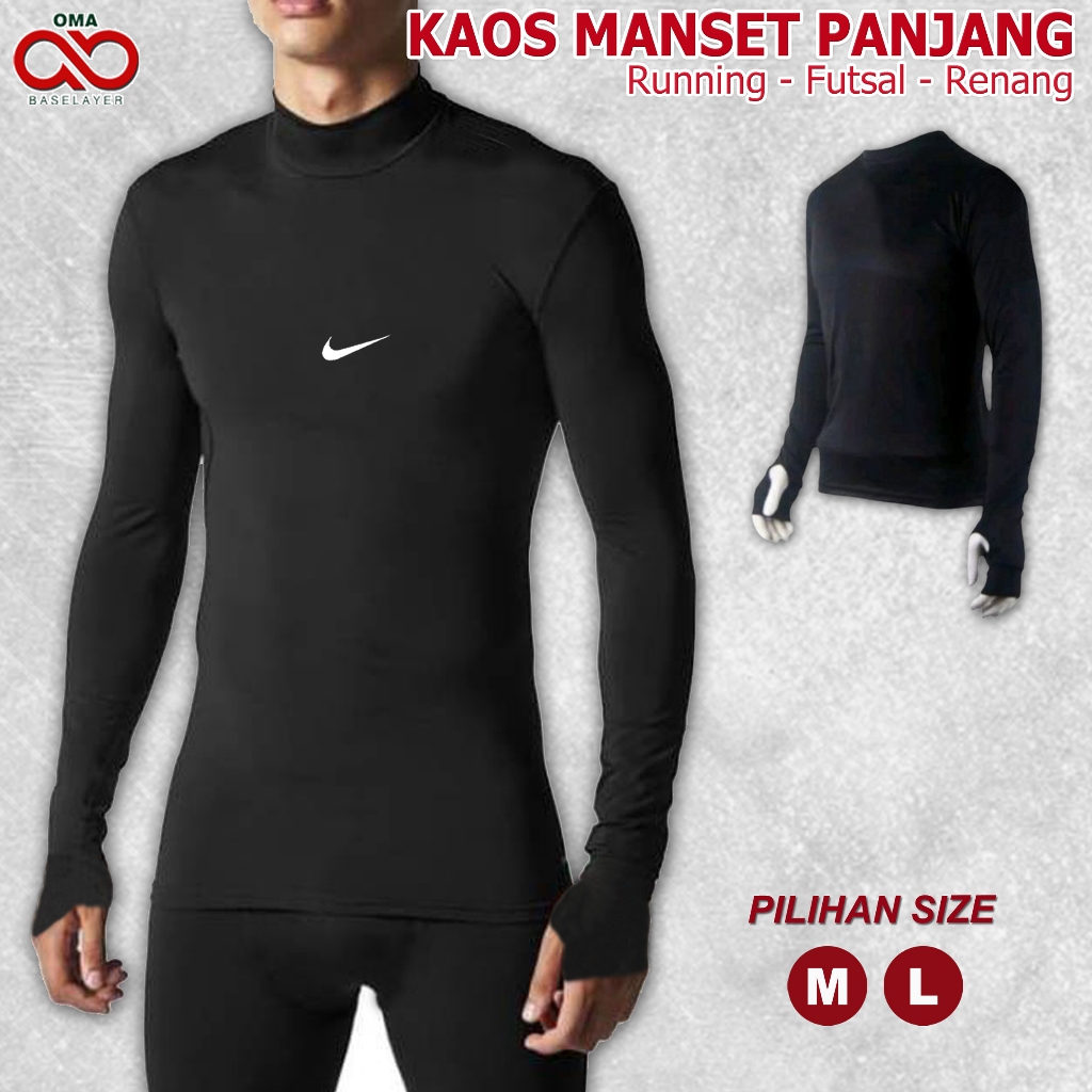Jual Kaos Baselayer Manset Olahraga Pria Laki Laki Lengan Panjang ...