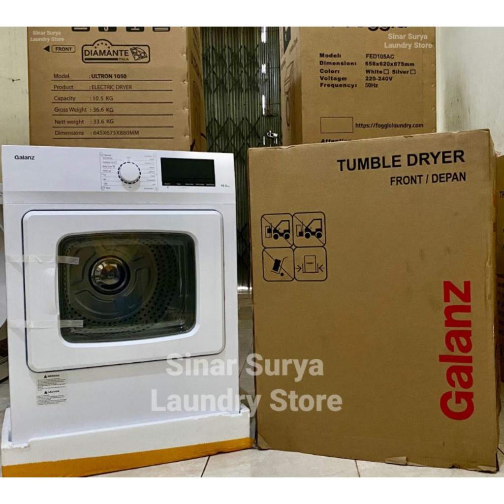 Jual Dryer Gas Merk Galanz Type Terbaru Kapasitas 10.5kg | Shopee Indonesia