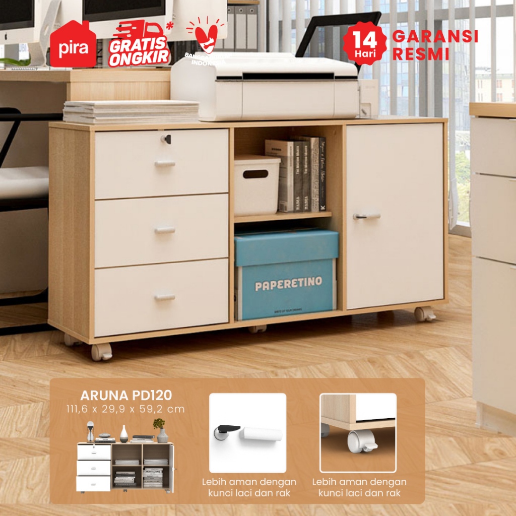 Jual PIRA METROPOLIS OX - ARUNA PD120 Lemari Arsip / Kabinet / Meja ...