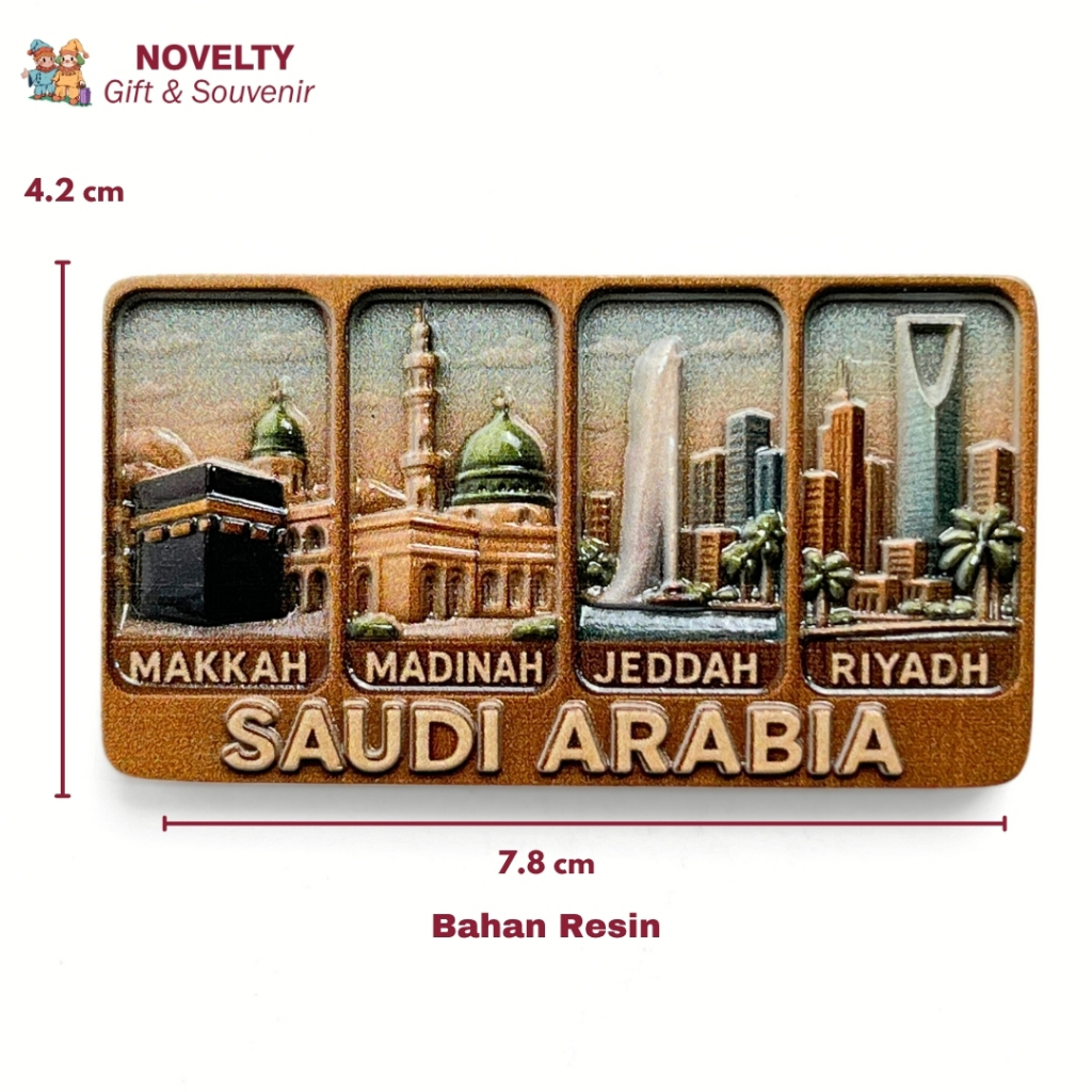 Jual Souvenir Magnet Kulkas Mekkah Makkah Madinah Jeddah Riyadh oleh oleh Negara Saudi Arabia ...