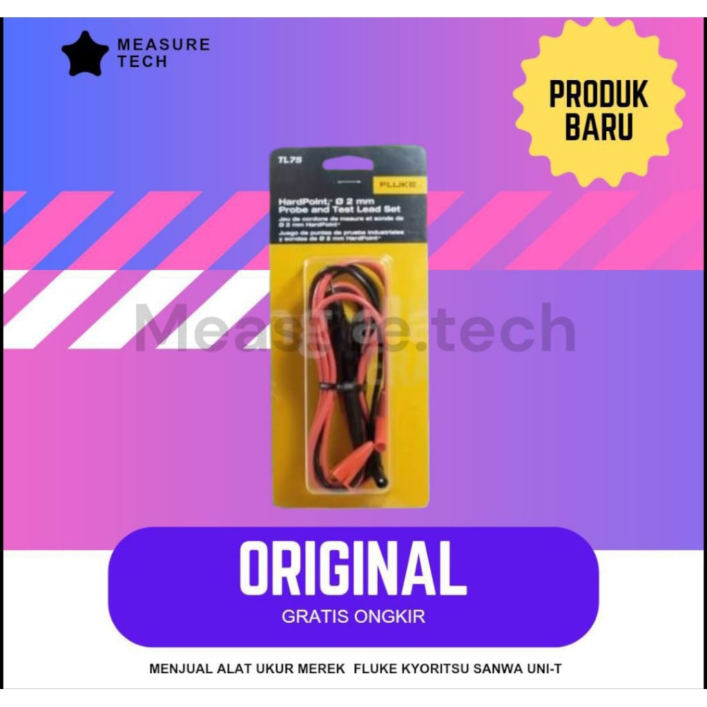 Jual Fluke TL75 Probe Test Lead Cable Kabel Multimeter 100% | Shopee ...