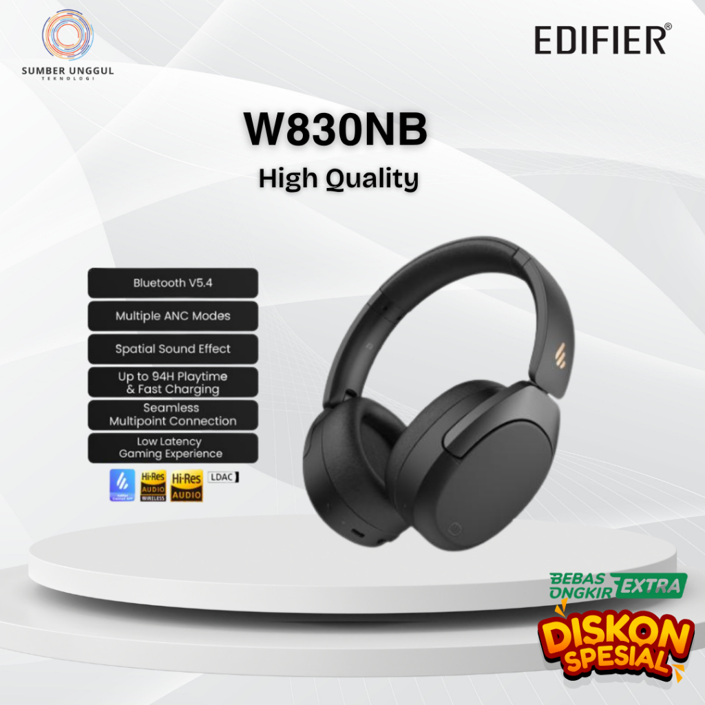 Jual EDIFIER W830NB Hi-Res Audio ANC Headphone | Shopee Indonesia