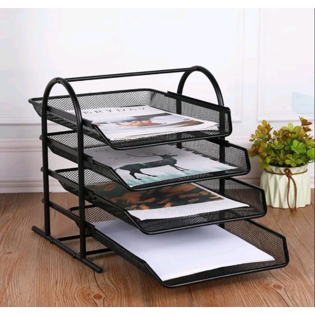 Jual N5 Rak Document Tray desk Storage / Rak Dokumen 4 Susun Rak ...