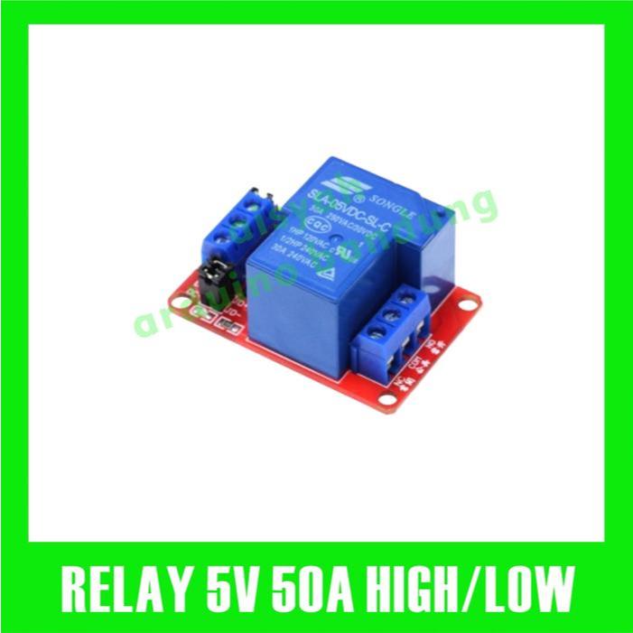 Jual Relay 5V 30A 1 Channel Module High Low Level Trigger Opto ...