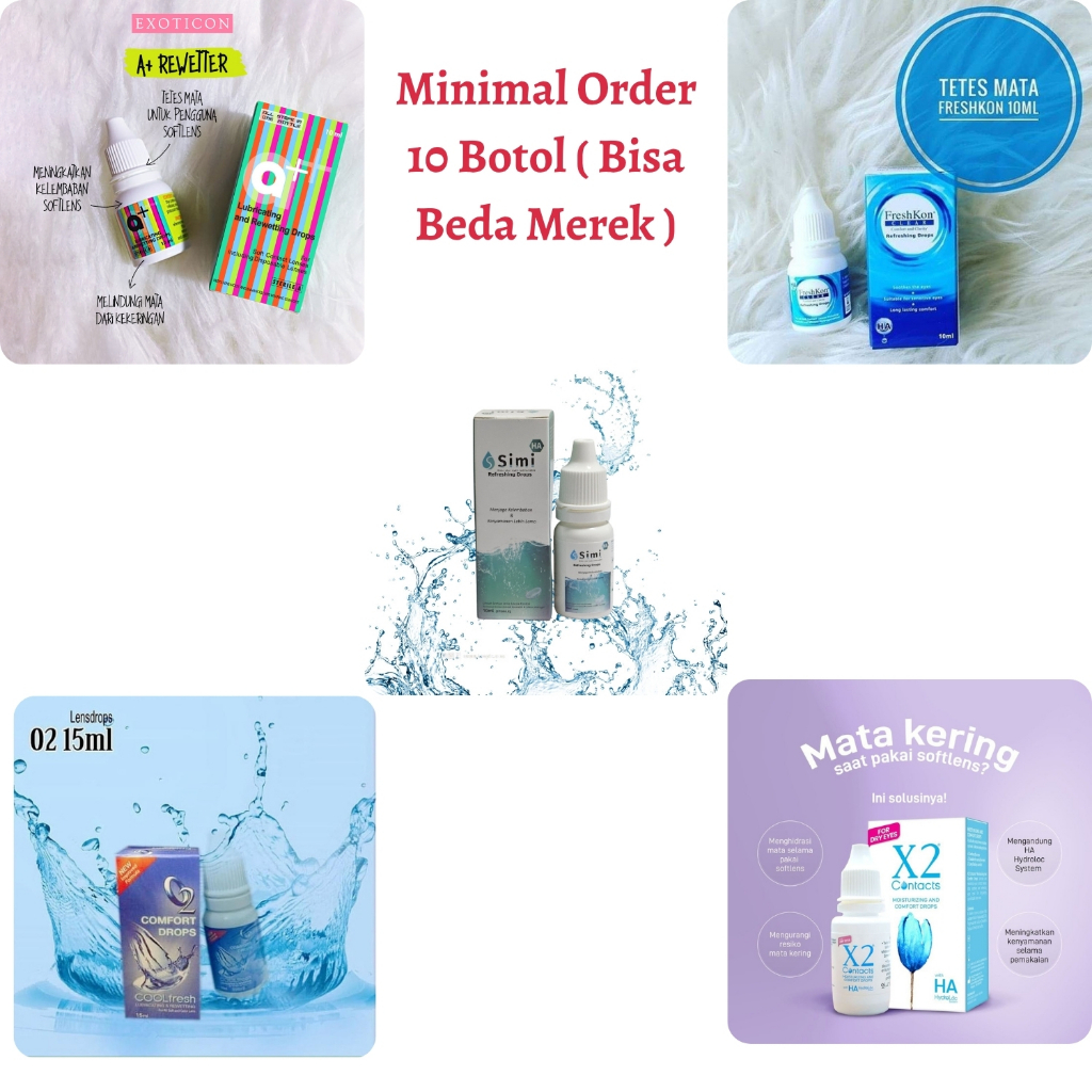 Jual (Minimal Order 10 Botol) Cairan Air Tetes Mata Softlens X2 ...