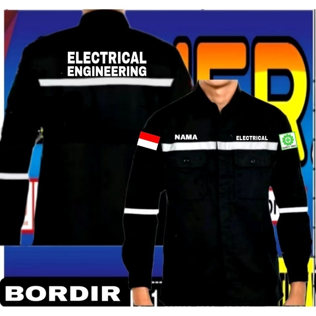 Jual wearpack engineer Kemeja electrical engineering baju electrical ...