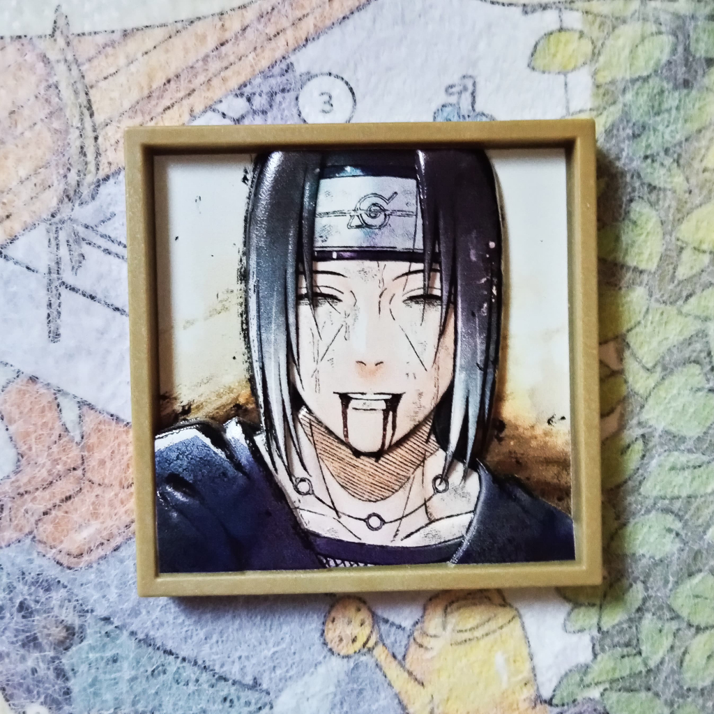 Jual NARUTO Official Itachi Uchiha 3D Relief Frame Gacha | Shopee Indonesia