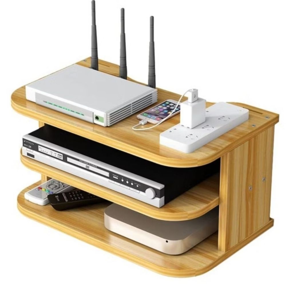 Jual Rak Wifi / Router / DVD / STB Ukuran L 19cm X P 40cm | Shopee ...