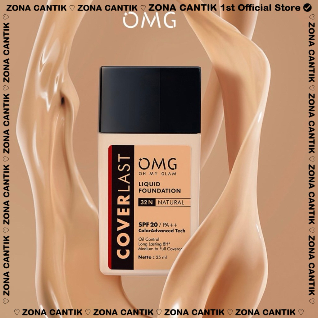 Jual ZONA CANTIK - OMG Oh My Glam Coverlast Liquid Foundation - Alas ...