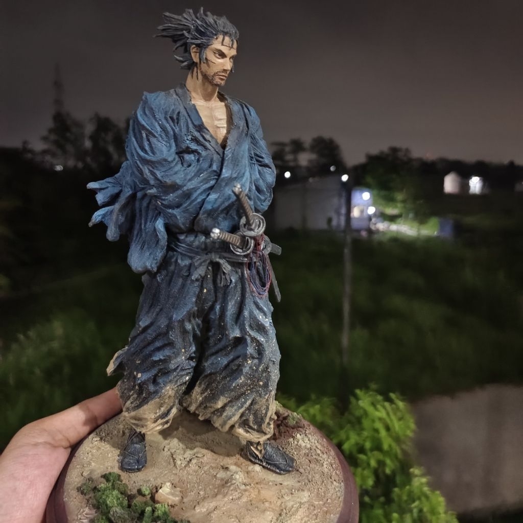 Jual Miyamoto Musashi Vagabond Sculpture Arts by Square Enix Repainted ...