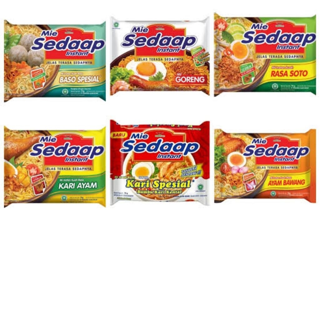 Jual Mie Sedaap Instant Banyak Varian Rasa| Sedaap Goreng| Sedaap Soto ...