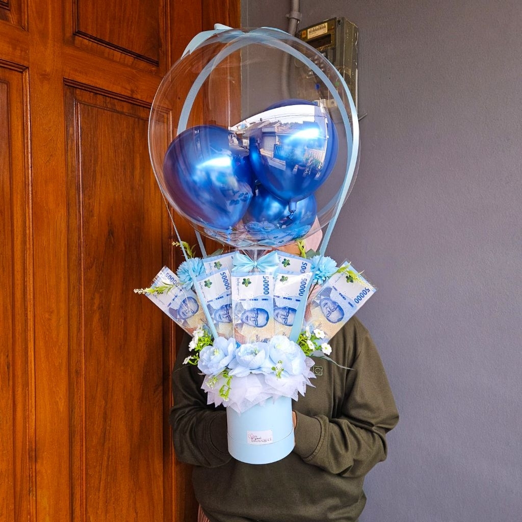 Jual Buket Balon Uang buket balon uang Money Bucket Balon Bucket Balon ...