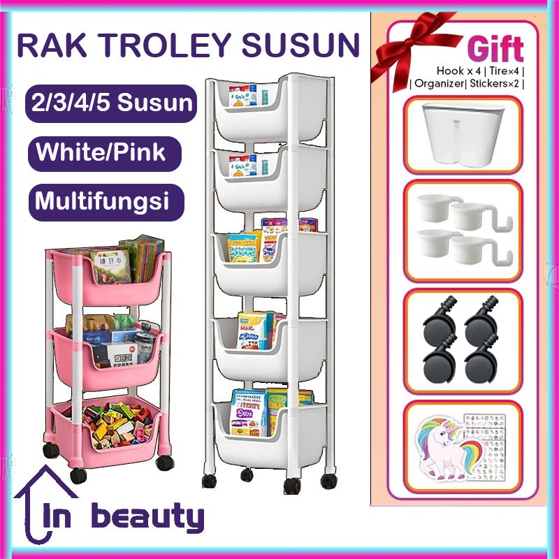 Jual Rak Penyimpanan Susun Rak Storage Rak Portable Plastik Rak Toy ...