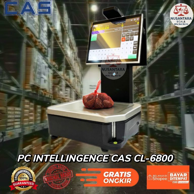 Jual Timbangan Printer Ai Label Stiker CAS CL 6800Ai 30Kg + Kamera Ai ...