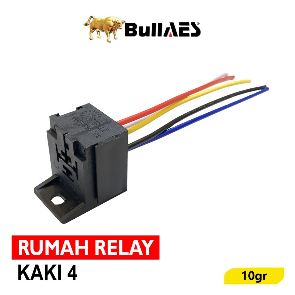 Jual Rumah Relay Socket Relay 4 Pin 5 Pin Kaki Plus Kabel dan Skun Set ...
