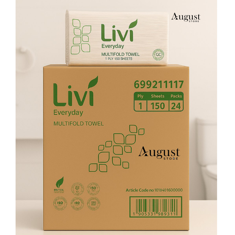 Jual [1 DUS] Tissue Livi Everyday Multifold Towel 150 Sheet / 1 Ply / 1 ...