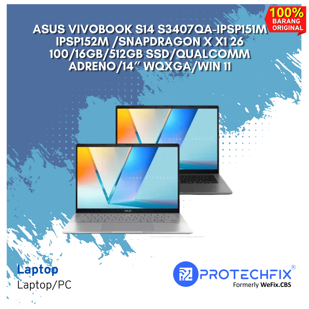 Jual Asus Vivobook S14 S3407QA-IPSP151M IPSP152M /Snapdragon X X1 26 ...