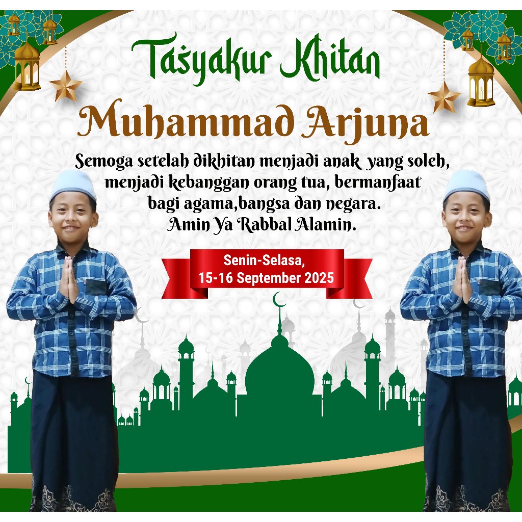 Jual Khitanan /Sunatan Spanduk / Banner Khitanan / Backdrop Custom ...