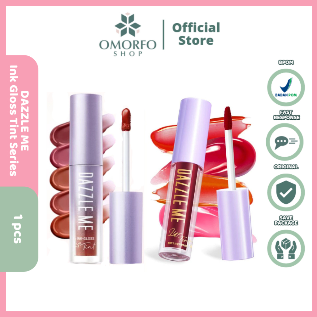 Jual [Omorfo] DAZZLE ME Ink-Licious Lip Tint BPOM Mattedorable Long ...