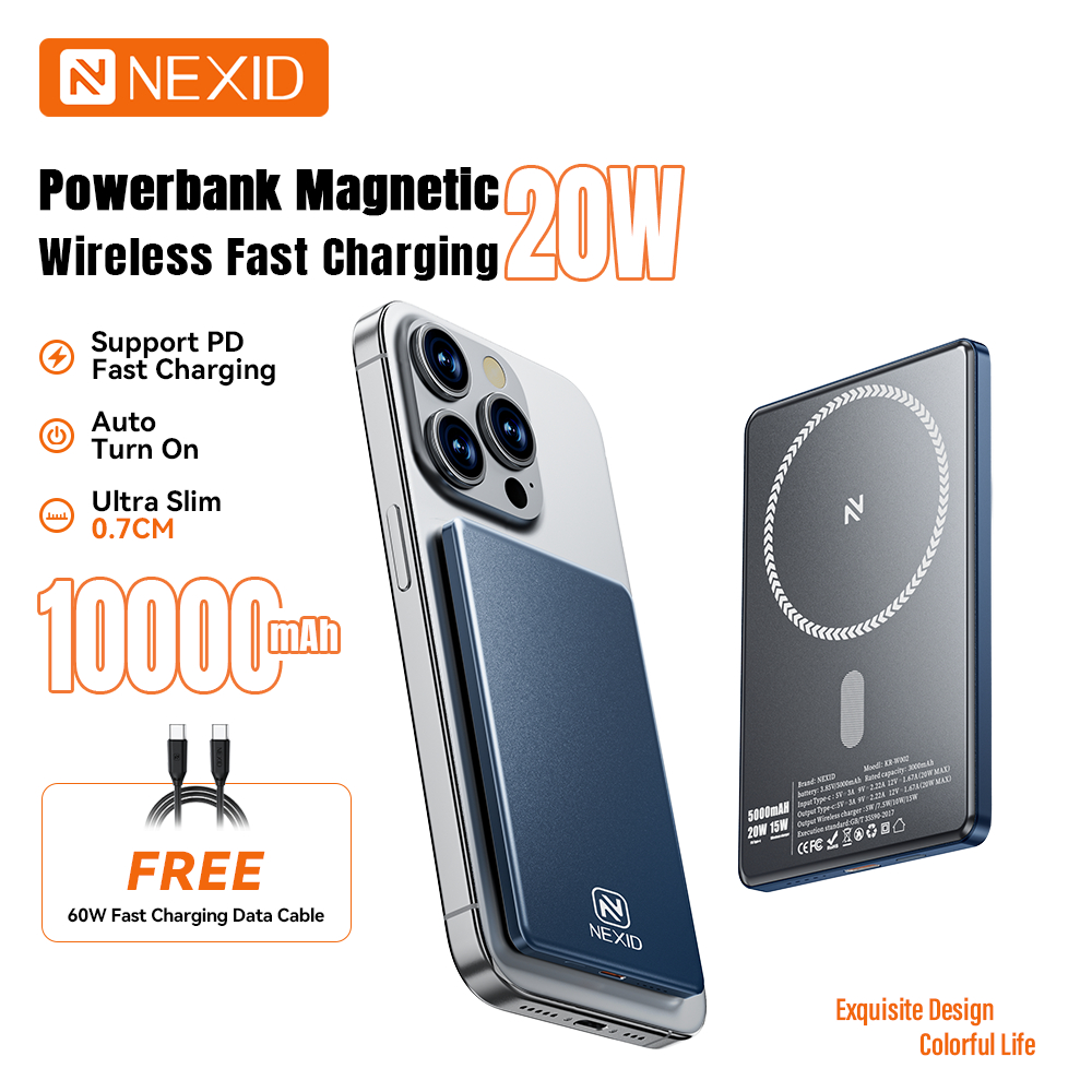 Jual NEXID Wireless Powerbank Magnetic Fast Charging 20W iPhone Ultra ...
