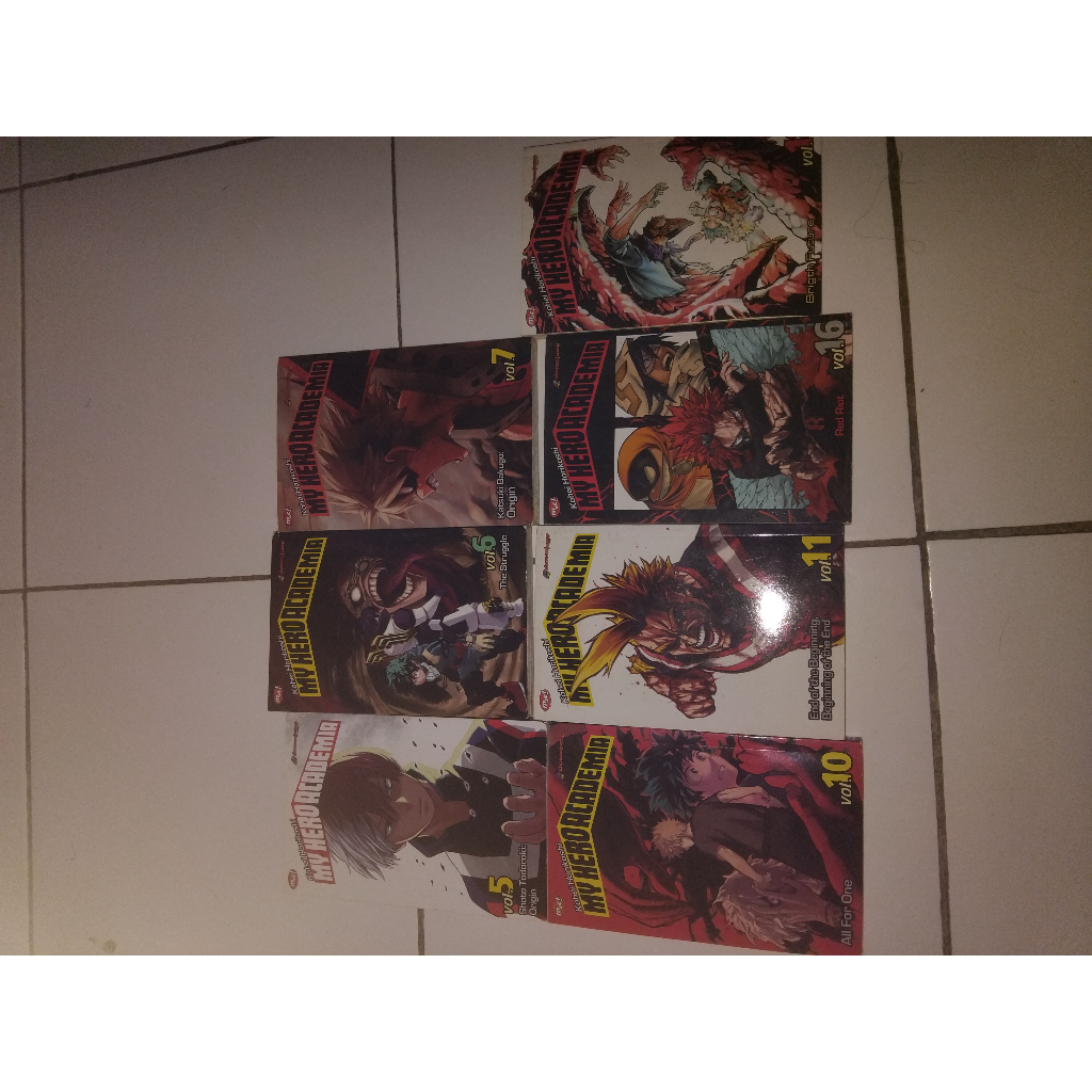 Jual Komik MHA BNHA preloved vol. 5,6,7,10,11,16 komik bekas buku bekas ...