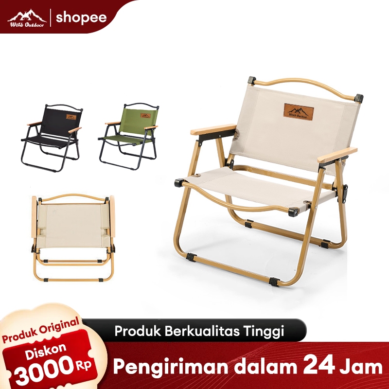 Jual WTHB Outdoor Kursi Lipat Camping Piknik Portable Foldable Chair Oxford 600D Kursi Gunung ...