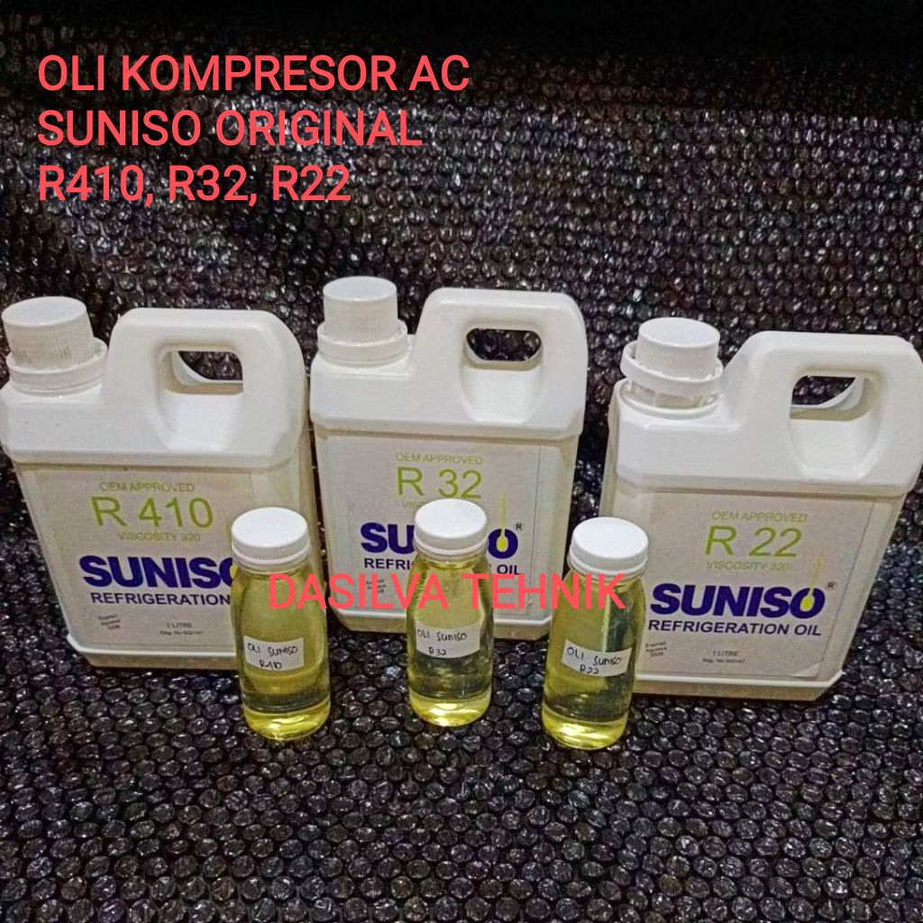 Jual OLI SUNISO R410 R32 R22 / OLI KOMPRESOR AC / REFRIGERATION OIL 100 ...