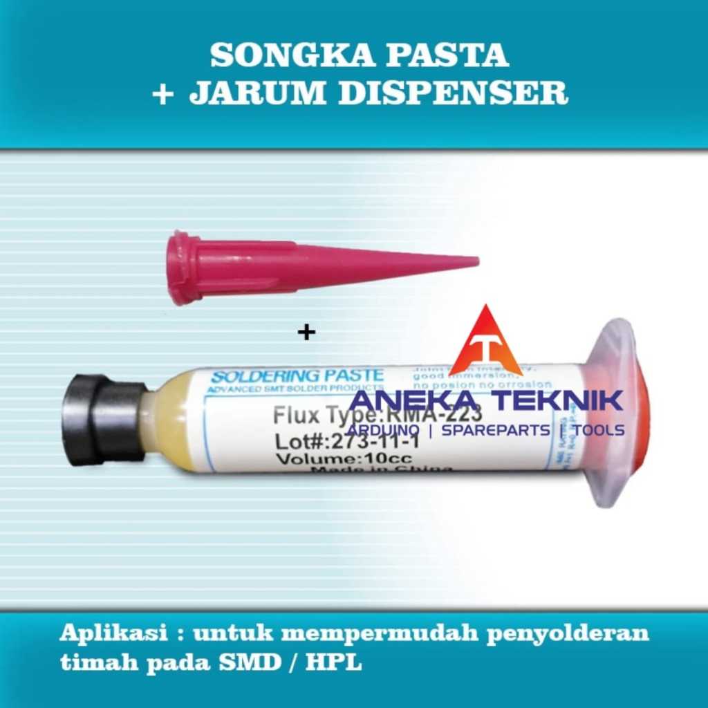 Jual Amtech Flux Suntik / Songka Pasta Flug 10 CC + Jarum Dispenser ...