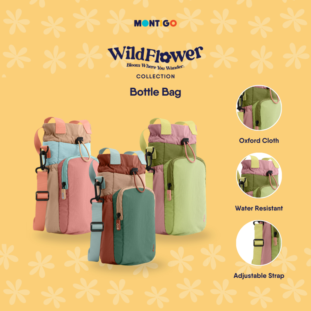 Jual Montigo | Bottle Bag - Wildflower Collection | Shopee Indonesia